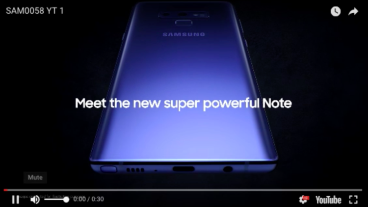 อุ้ยมือลั่น! ซัมซุงเผลอกด Publish คลิป Teaser Note 9 หลุดบน YouTube ซะ ...
