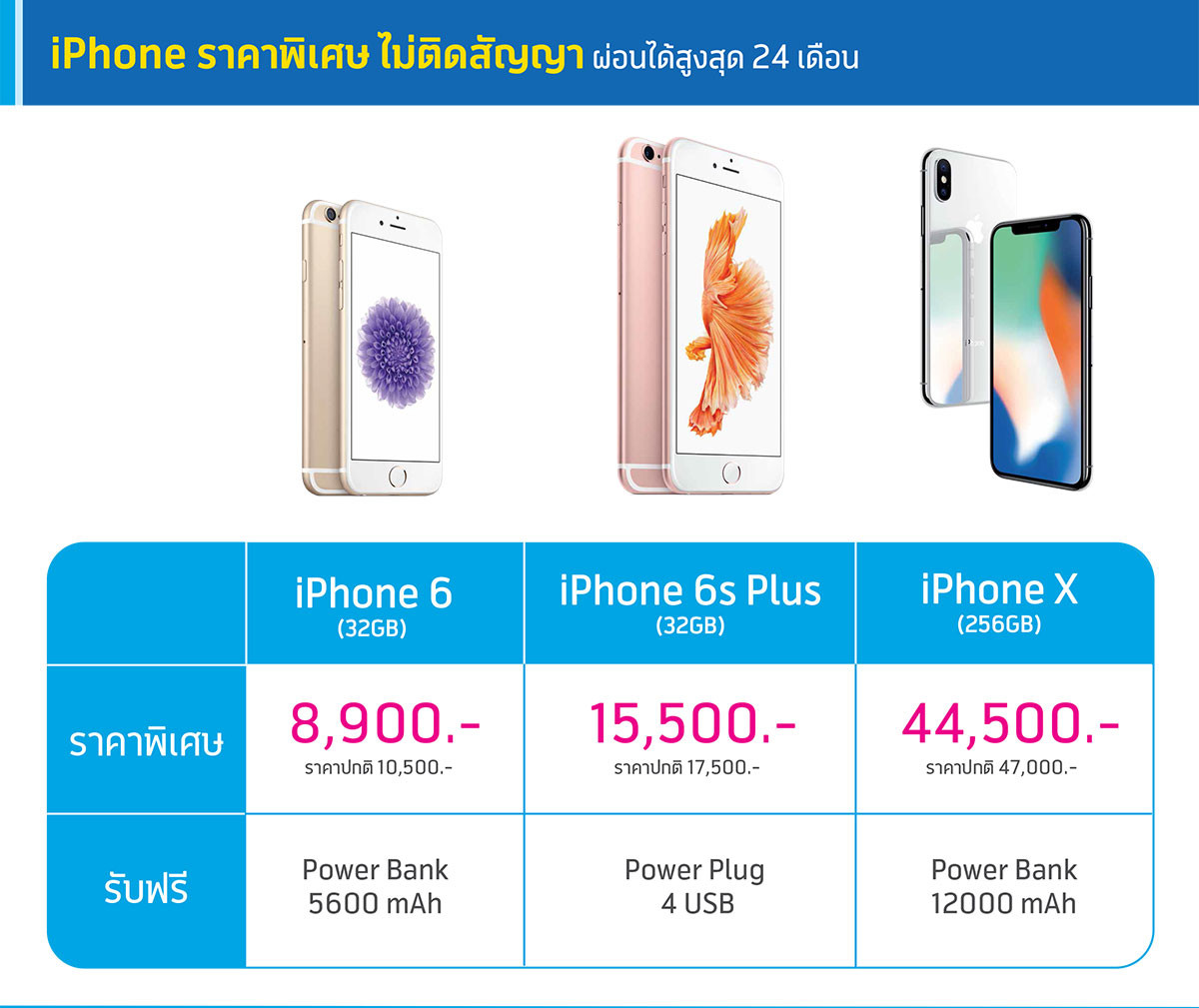 โปรโมชั่น dtac Thailand Mobile Expo 2018 พิเศษ iPhone ซื้อ 1 แถม 1