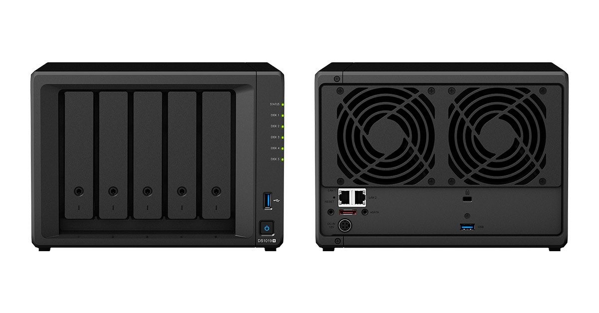Synology DiskStation DS1019+ แนสประสิทธิภาพสูงในขนาดกะทัดรัด