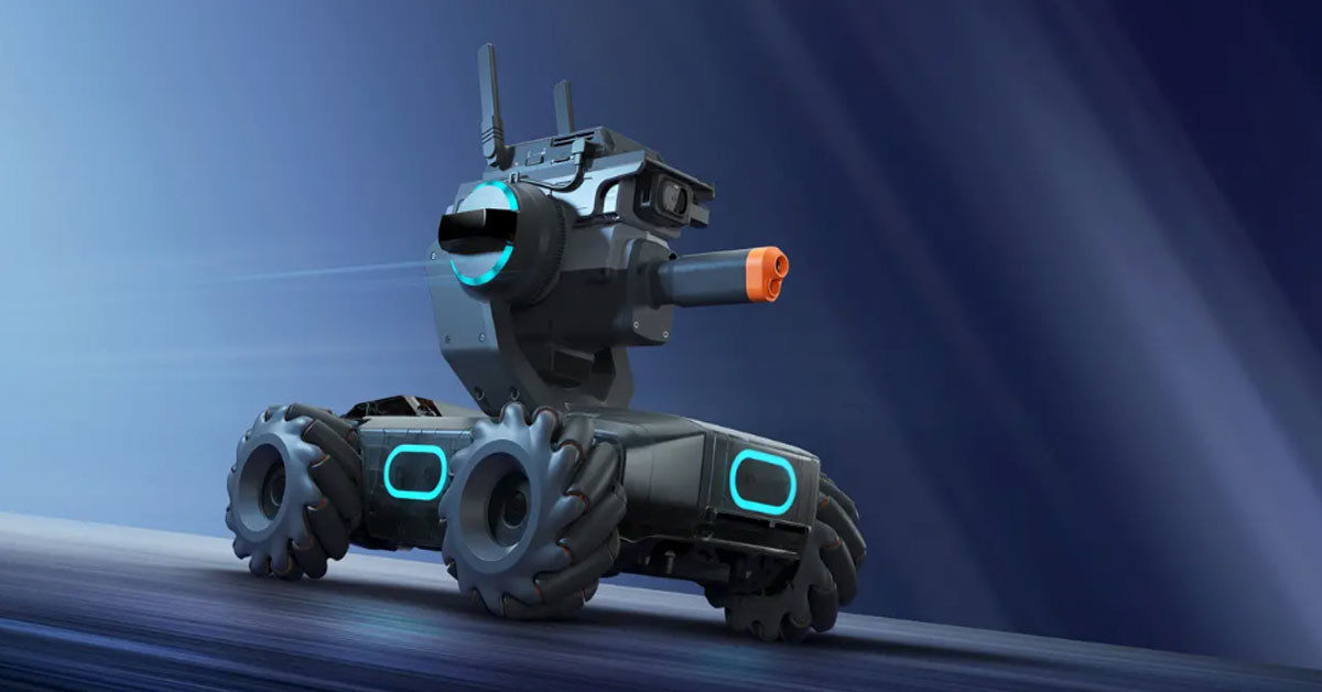 DJI Robomaster S1 หุ่นยนต์รถบังคับ สั่งงานด้วย AI เขียนโปรแกรมเพิ่มได้