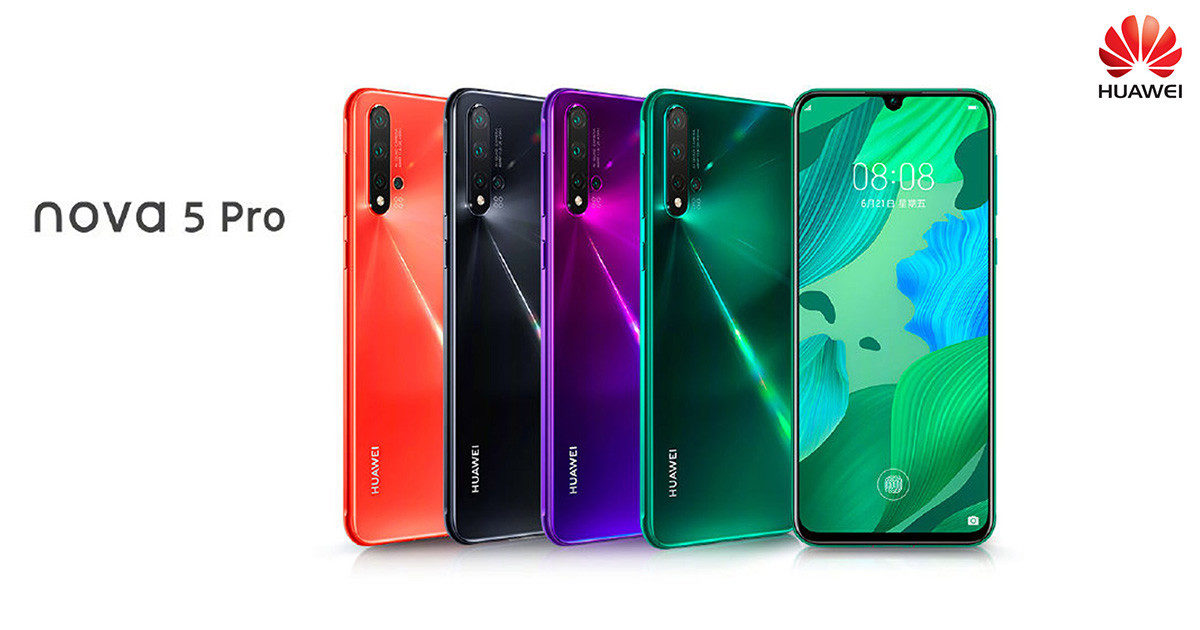 เปิดตัว Huawei Nova 5, Nova 5 Pro และ Nova 5i พร้อมขายในจีนปลาย มิ.ย.