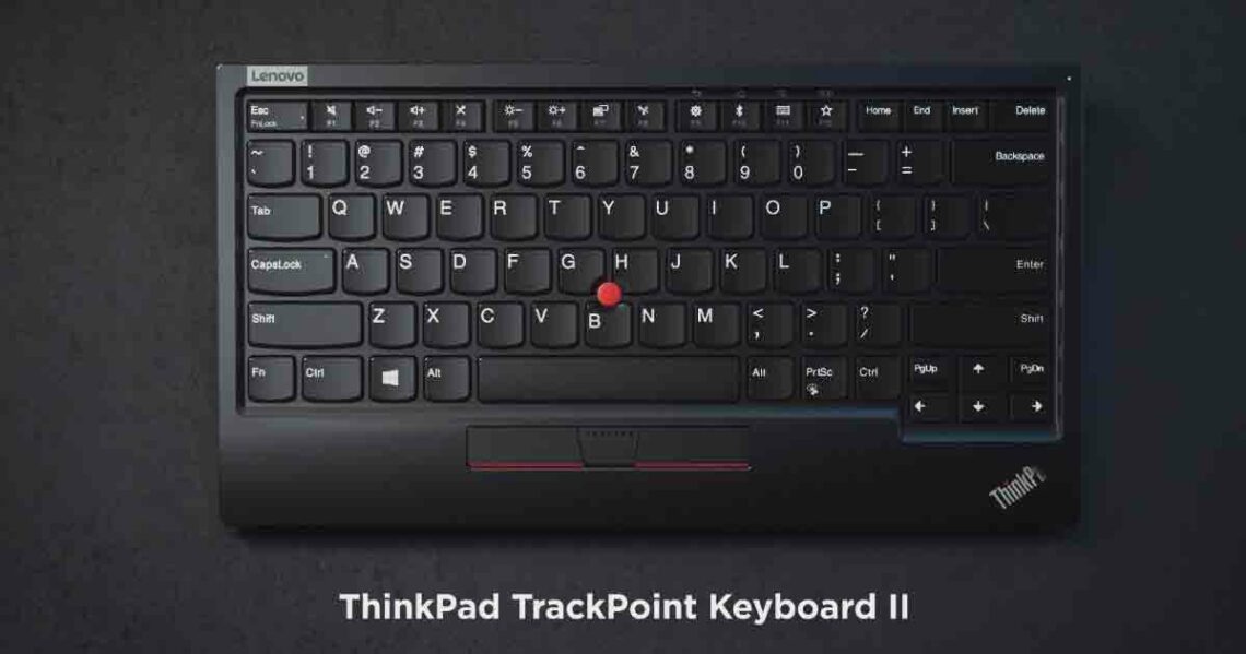 Lenovo ThinkPad TrackPoint Keyboard II คีย์บอร์ดไร้สาย พร้อมปุ่มแดง ...