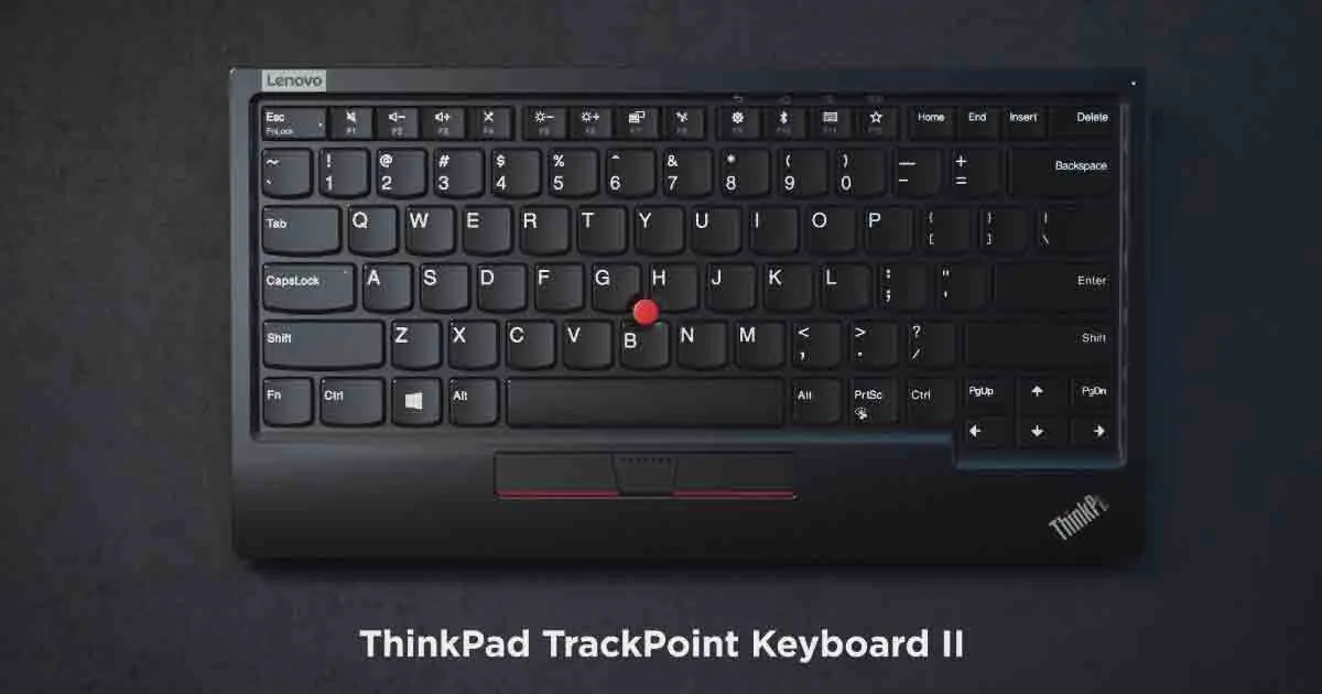 Lenovo ThinkPad TrackPoint Keyboard II คีย์บอร์ดไร้สาย พร้อมปุ่มแดง ...