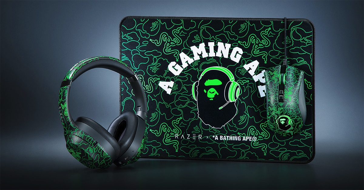 RAZER x BAPE ส่งลิมิเต็ตคอลเลกชั่น A GAMING APE เอาใจสาวกสตรีทแวร์