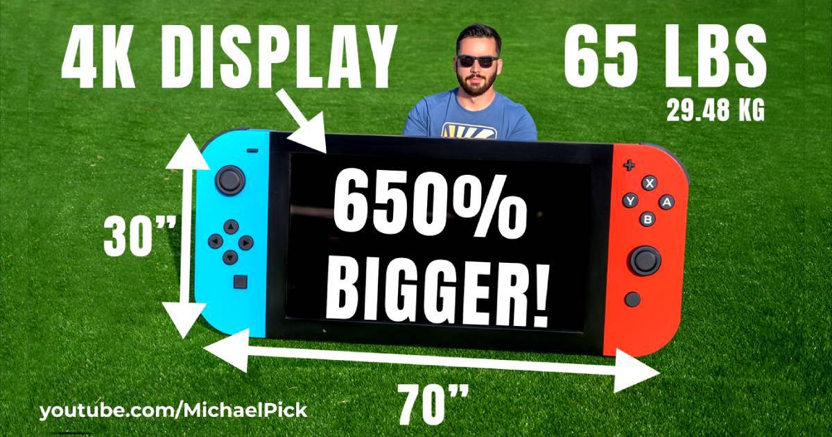 ยูทูปเบอร์ สร้าง Nintendo Switch เครื่องใหญ่ที่สุดในโลก บริจาคให้เด็กใน ...