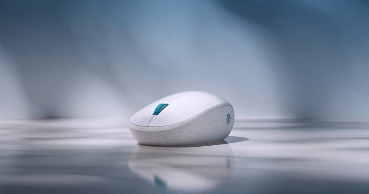 Microsoft Ocean Plastic Mouse เมาส์ไร้สาย ผลิตด้วยพลาสติกรีไซเคิลจากทะเล