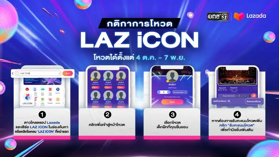 LAZADA ส่ง LAZ iCON ไอคอนป๊อป ตัวท็อปเดบิวต์ พร้อมโหวตเป็นกำลังใจให้ ...