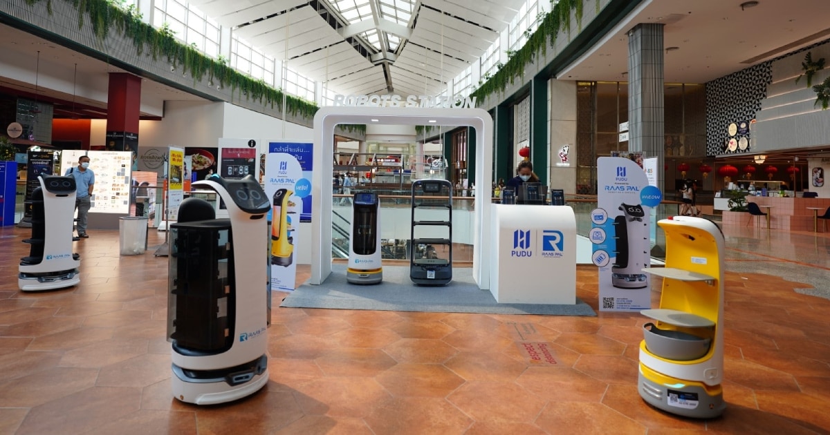 PUDU Robotics ทัพหุ่นยนต์บริการอัจฉริยะแบบไร้สัมผัส ชั้น 7 เซ็นทรัลเวิลด์