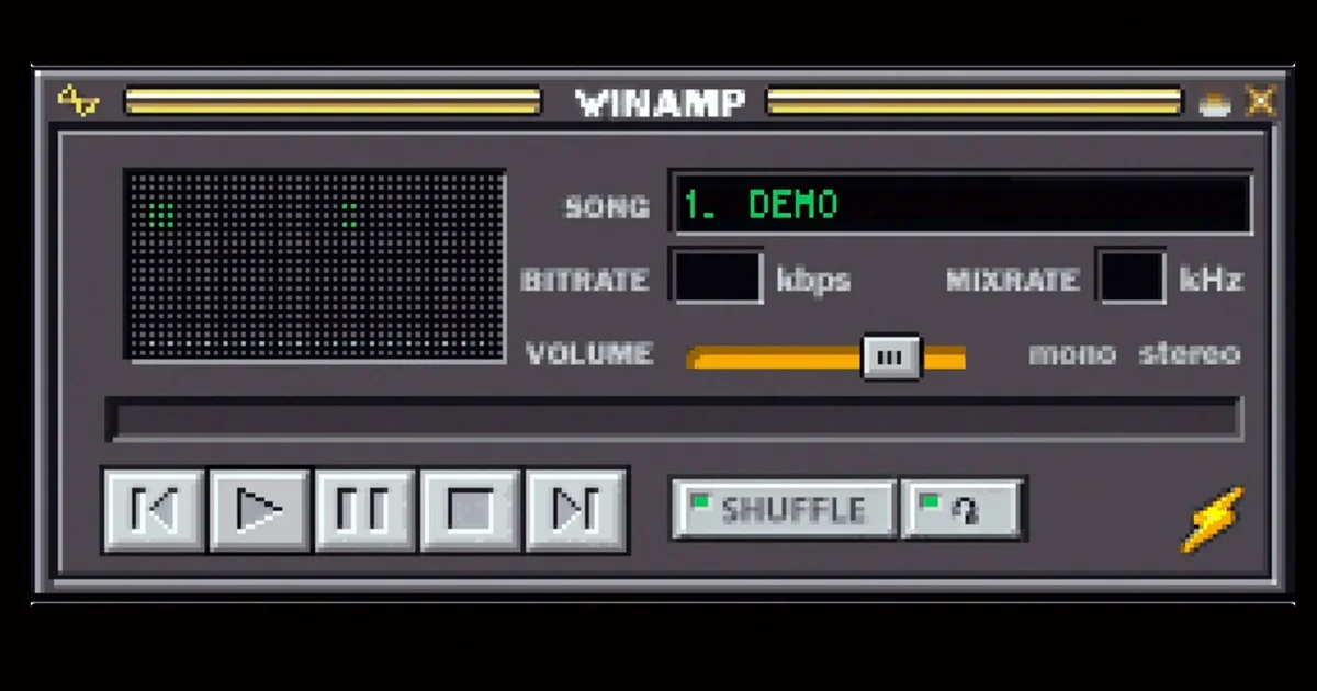 Winamp ขายสกินรุ่นคลาสสิกในรูปแบบ NFT ผ่านทาง Opensea