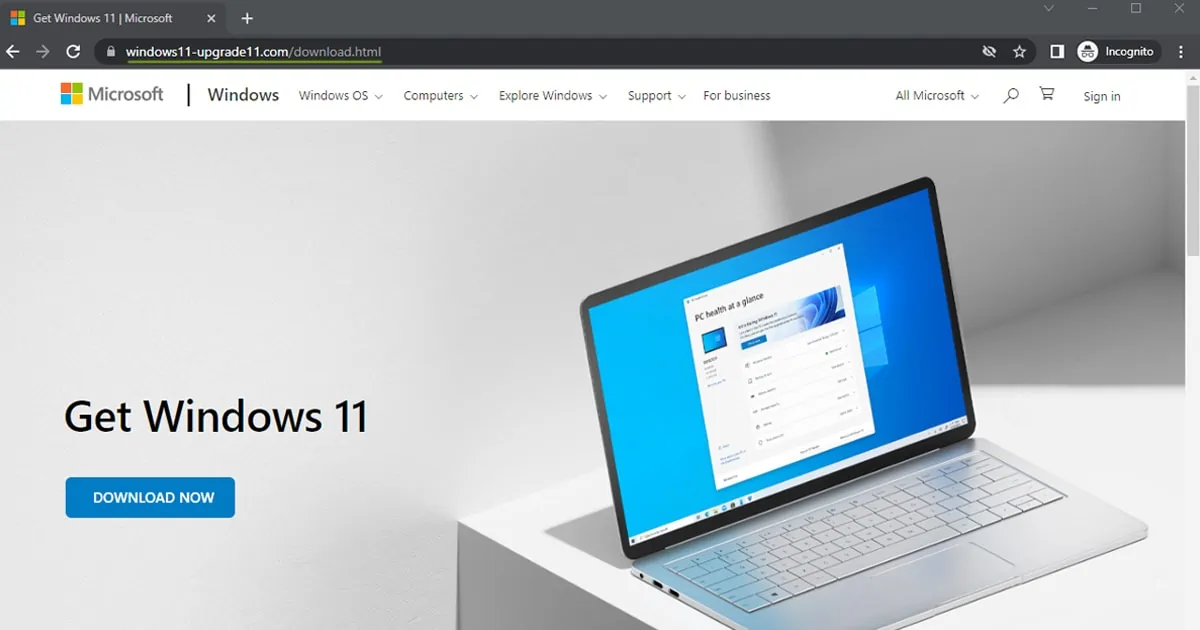 พบ Windows 11 ปลอม แอบใส่มัลแวร์ Inno Stealer ขโมยข้อมูลผู้ใช้