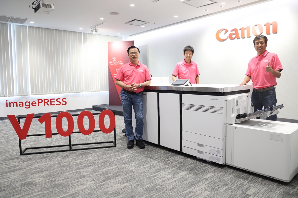 Canon imagePRESS V1000 รุกตลาดดิจิทัลพรินเตอร์ระดับโปรดักชั่น