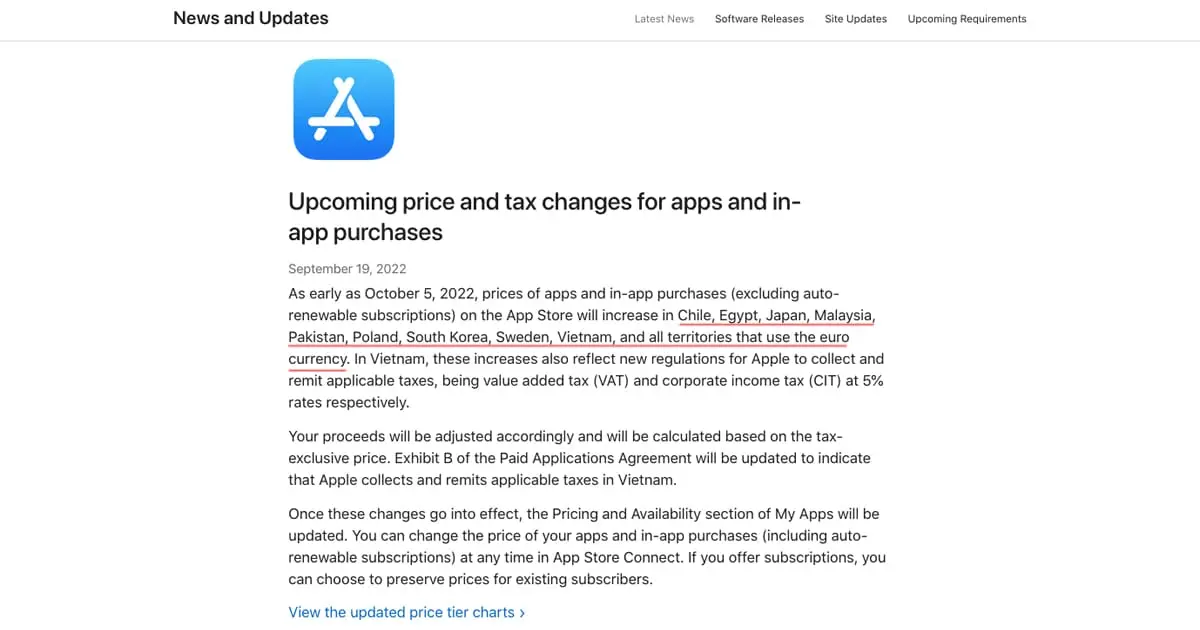 Apple เตรียมปรับราคาแอปใน App Store ในยุโรปและบางประเทศในเอเชีย มีผล 5 ...