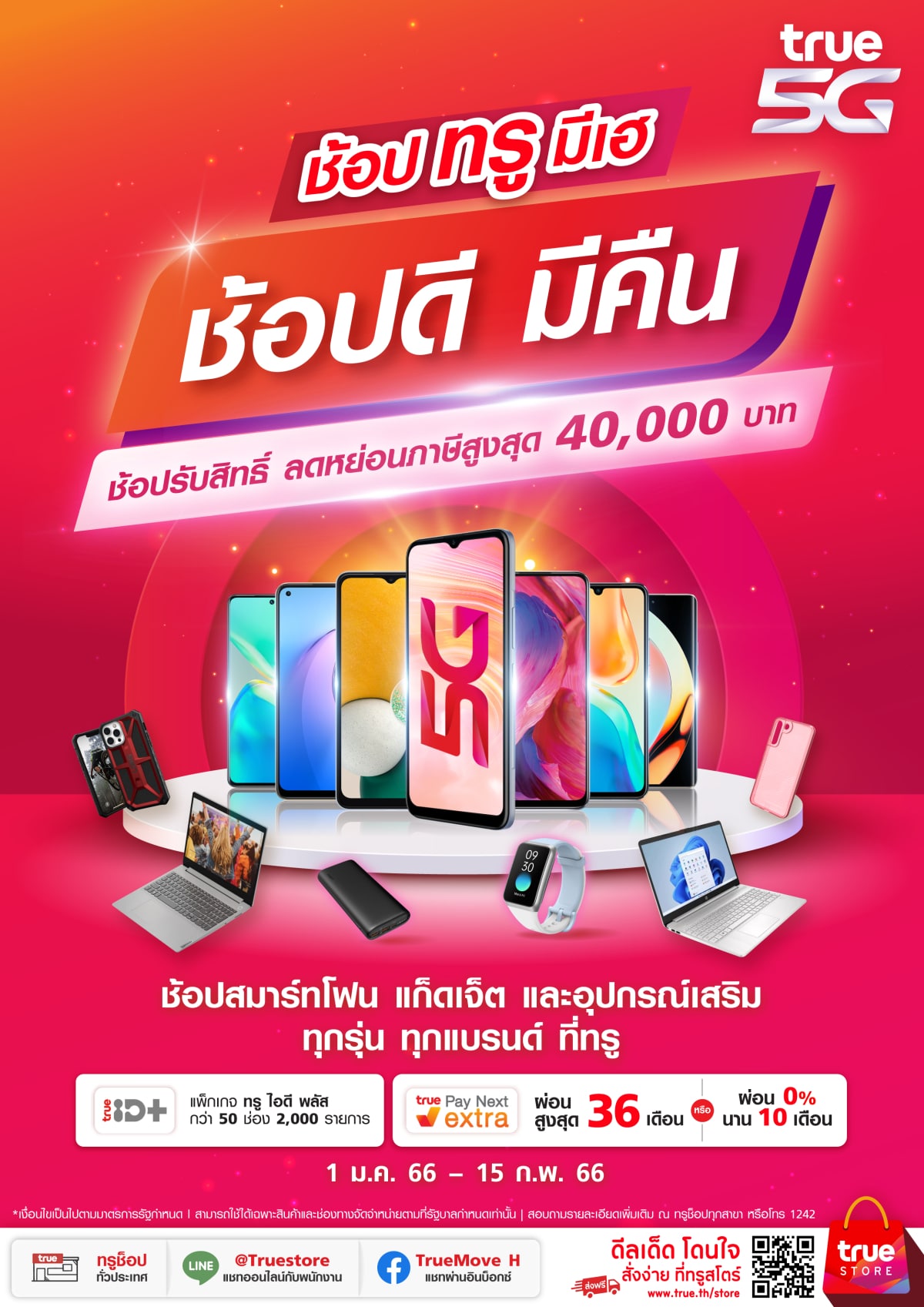 โค้งสุดท้าย! ช้อปที่ True รับสิทธิ์ ช้อปดีมีคืน ลดหย่อนภาษี สูงสุด ...