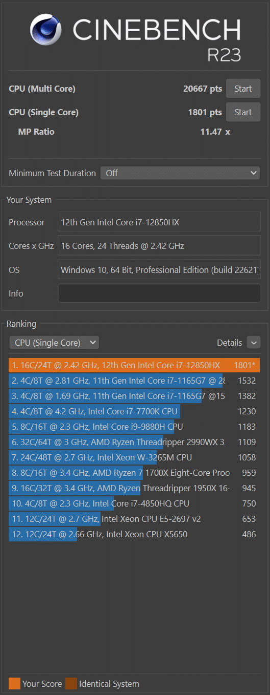 Cinebench R23