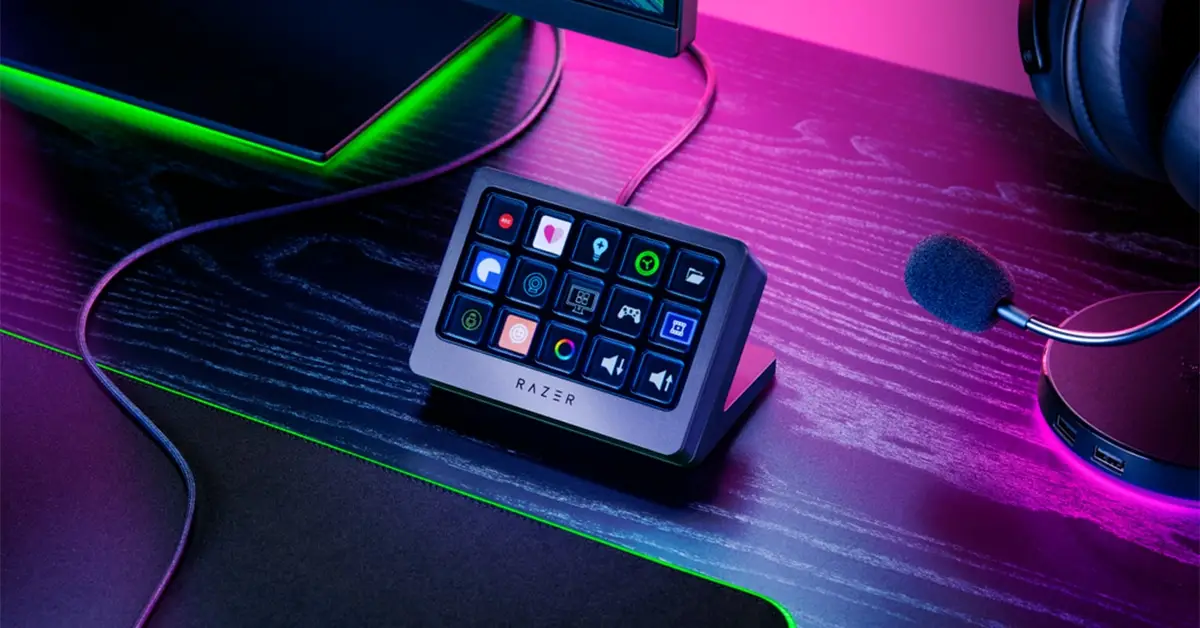 RAZER STREAM CONTROLLER X สำหรับสตรีมเมอร์ ตั้งโปรแกรมได้ 15 ปุ่ม