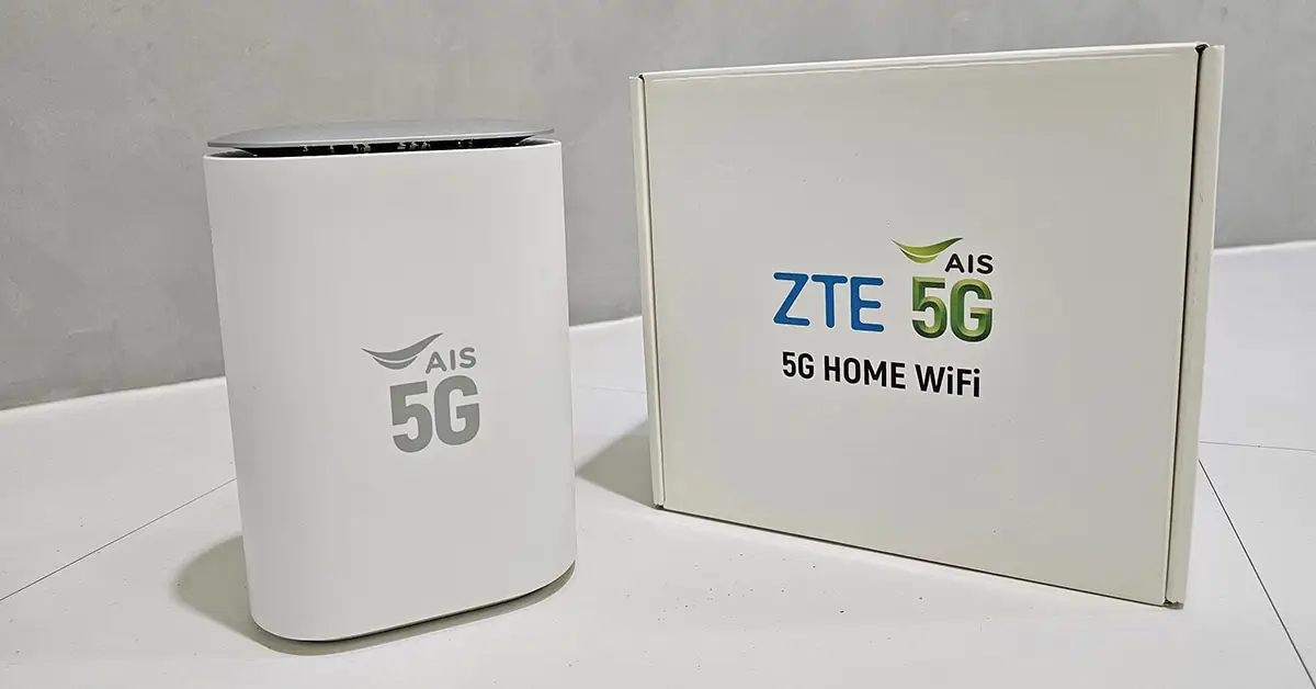 เอไอเอส เปิดตัว ZTE 5G Home WiFi เราเตอร์กระจายสัญญาณ WiFi แบบพกพา ราคา พิเศษ 8,490 บาท ผ่อน 0% ...