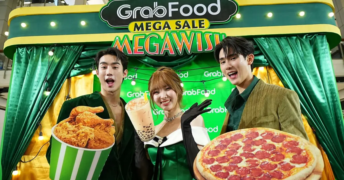 เปิดตัวแคมเปญ ‘GrabFood Mega Sale MEGA WISH ลดใหญ่ สมใจอยาก’ มอบดีลอลังการ ส่วนลด สูงถึง 4 ต่อ