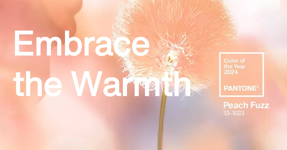 PANTONE Peach Fuzz สีพีชส้ม เป็น Color of the Year 2024