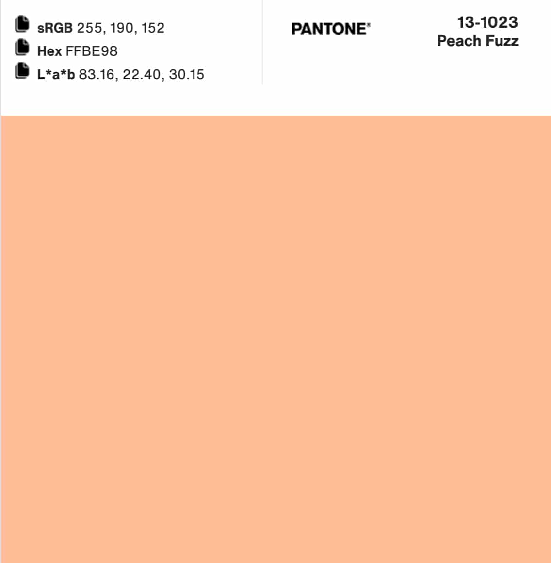 PANTONE Peach Fuzz สีพีชส้ม เป็น Color of the Year 2024