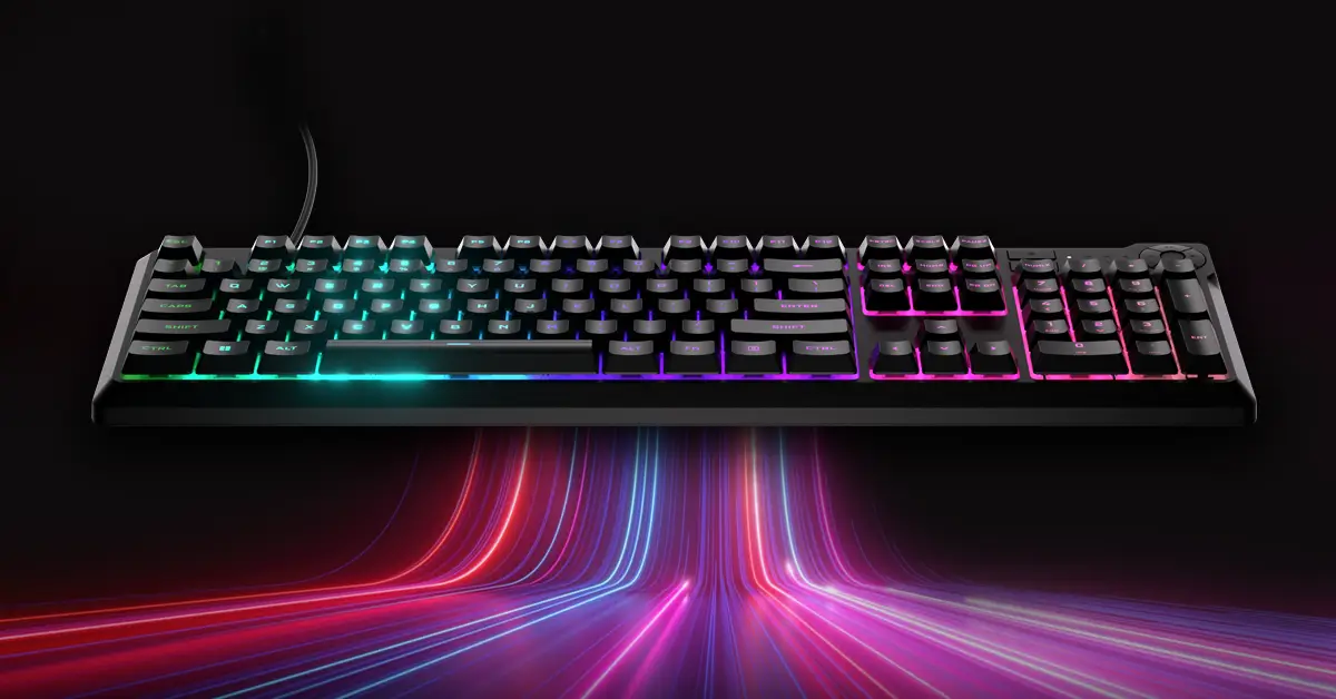 Unlock Your Gaming Potential with the CORSAIR K55 CORE Full-Size Gaming ...