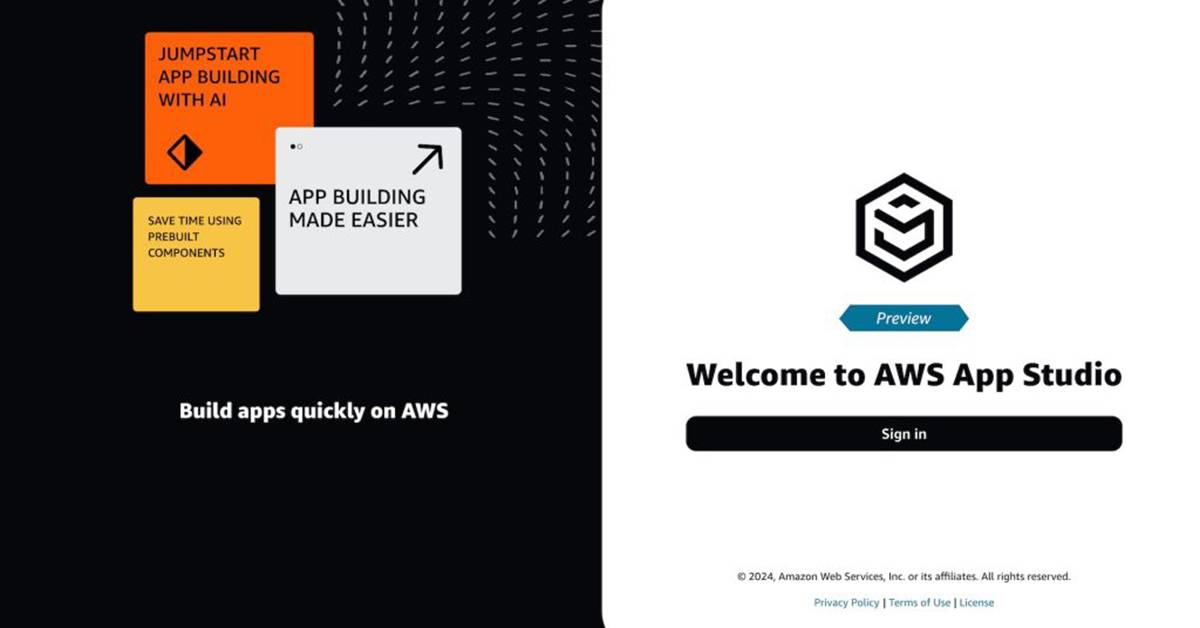 AWS เปิดตัว App Studio บริการสร้างแอปพลิเคชันด้วย AI สำหรับองค์กร