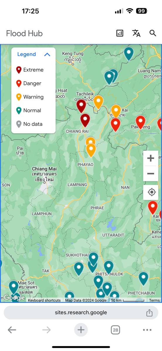 Google Flood Hub เทคโนโลยี AI ช่วยพยากรณ์และเตือนภัยน้ำท่วมล่วงหน้า