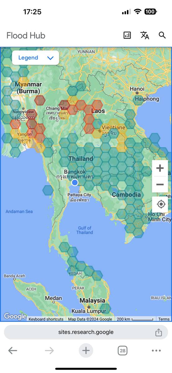 Google Flood Hub เทคโนโลยี AI ช่วยพยากรณ์และเตือนภัยน้ำท่วมล่วงหน้า