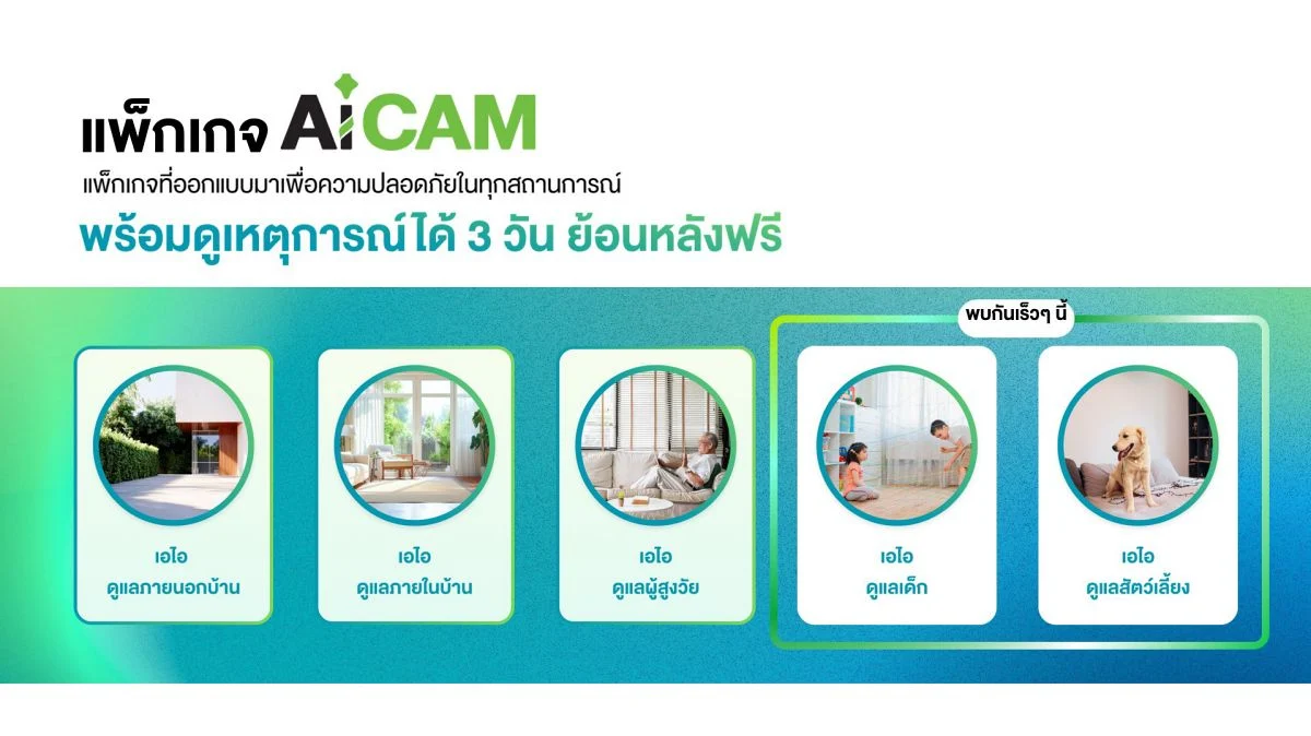 AIS เปิดตัว "AiCAM" กล้องวงจรปิด AI อัจฉริยะบนโครงข่าย 5G ครั้งแรกในเอเชียตะวันออกเฉียงใต้